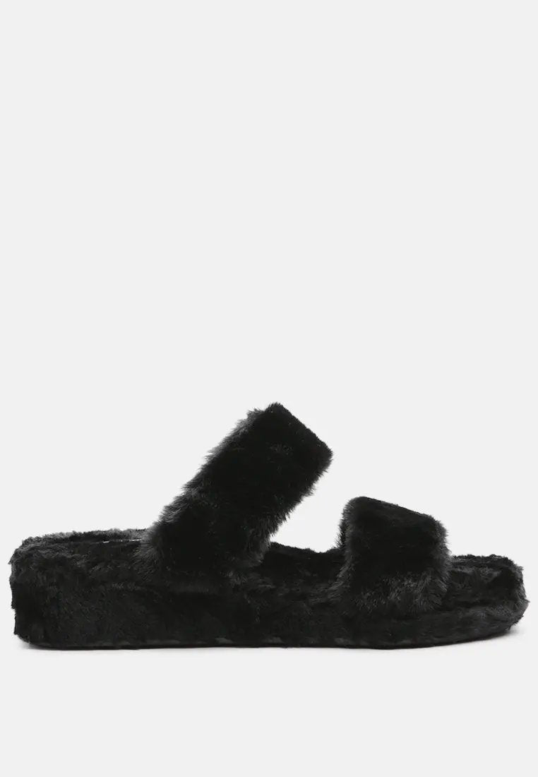 Bye Felicia® Fuzzy Slip-On Flats – Cozy Faux Fur Slippers with – Bye ...